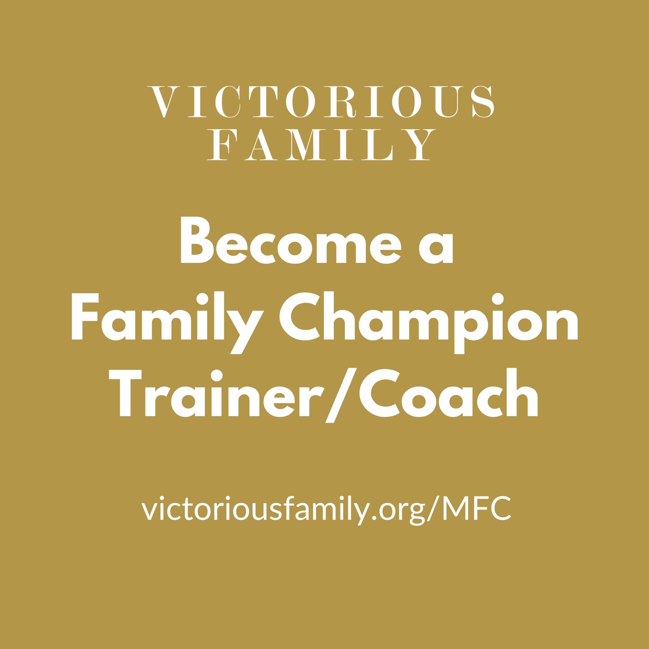 Invest in Families - Victorious Family